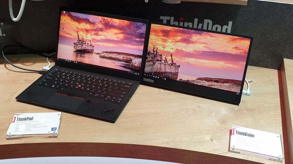 Dodatni mobilni monitor ThinkVision M14 MWC 2019, Lenovo ThinkVision ...